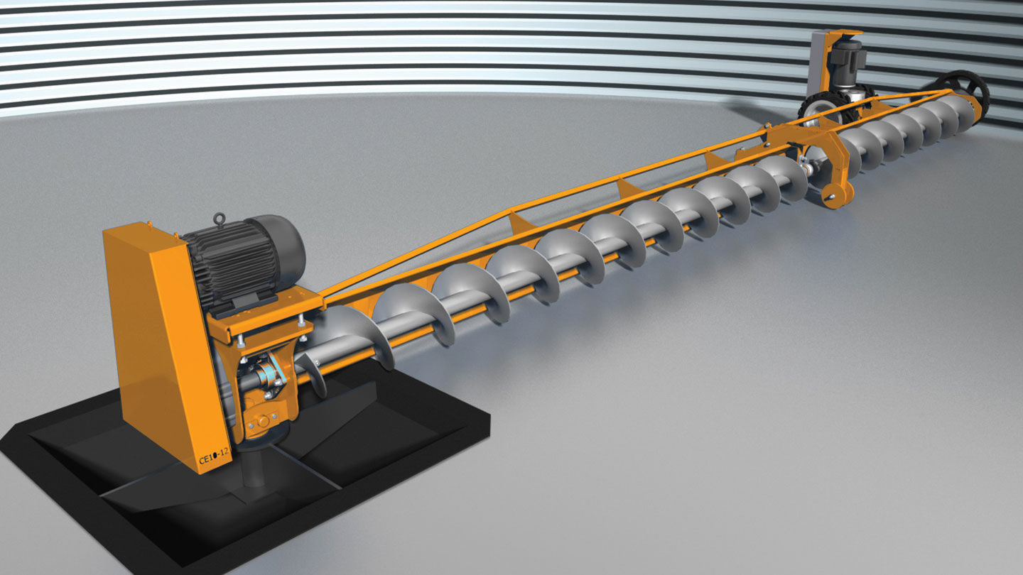 谷物螺旋清仓机 - LEAVE-IN - GSI Group - 筒仓