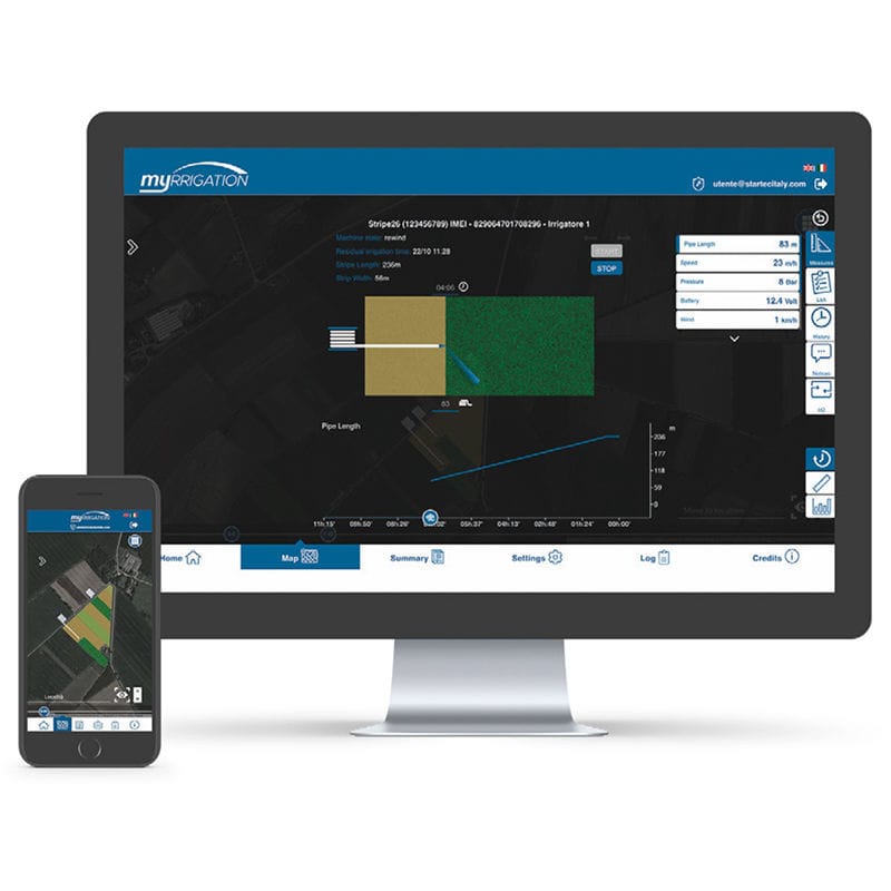 管理移动应用 - MYRRIGATION - STARTEC Srl - 灌溉